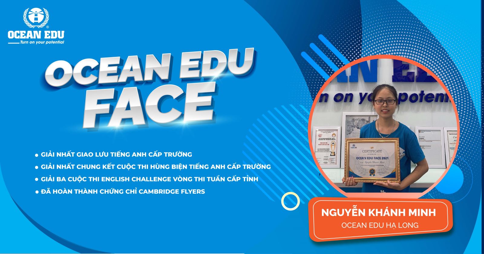 [OCEAN EDU FACE] ️GƯƠNG MẶT ĐẠI DIỆN OCEAN EDU 2021 - NGUYỄN KHÁNH MINH ...